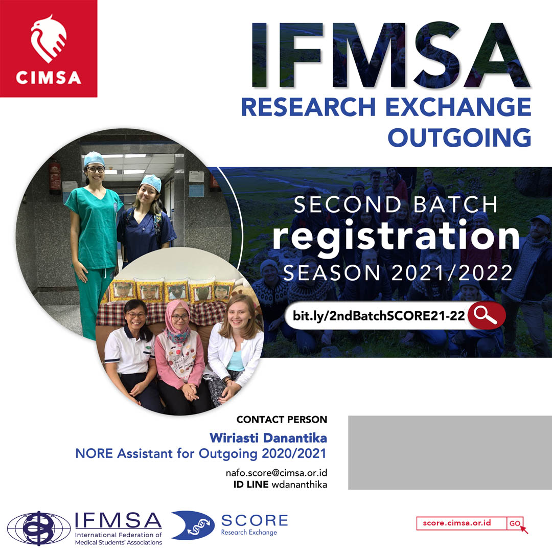 SCORE CIMSA EXCHANGE OPPORTUNITIES: SECOND BATCH REGISTRATION – SCORE